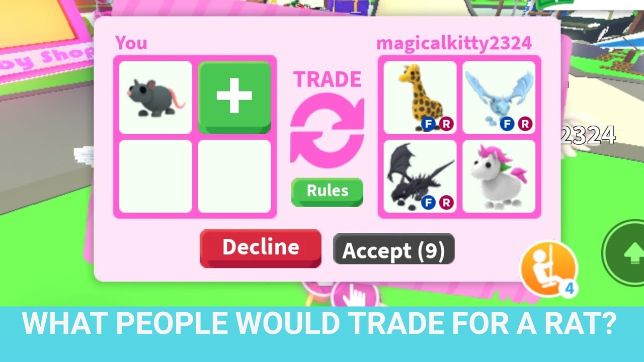 WHAT PEOPLE TRADE FOR A RAT IN ADOPT ME - YouTube