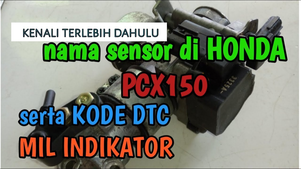 Belajar baca kode mil indikator motor Honda PCX150 - YouTube