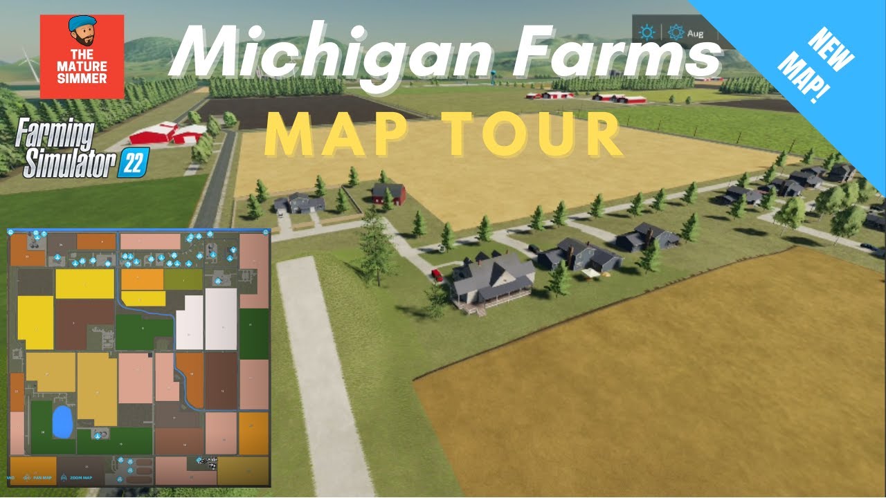 Michigan Farms by TaylorFarms and SaltyShorty - Map Tour | Farming ...
