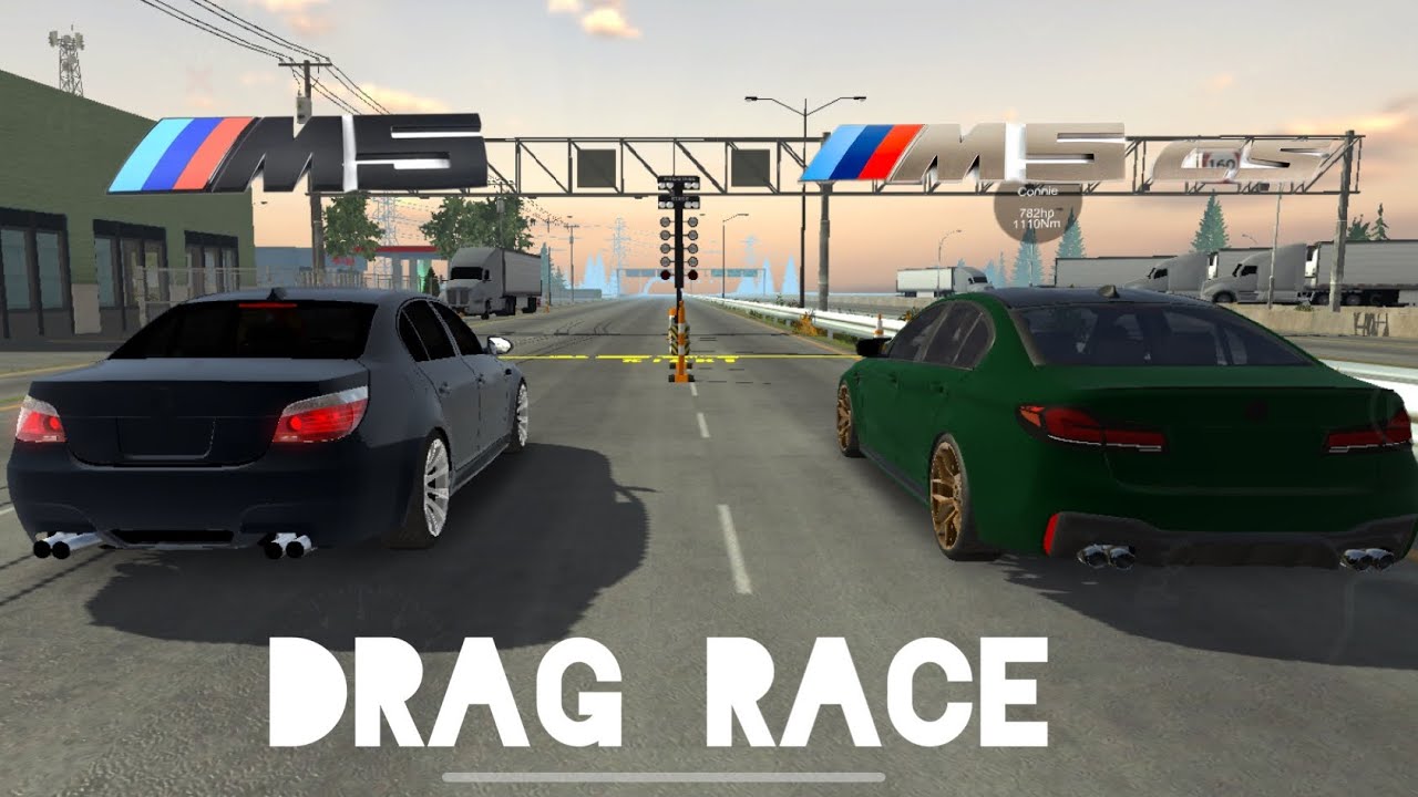 BMW M5 E60 (767hp) VS BMW M5 CS (782hp) Drag Race | car parking ...