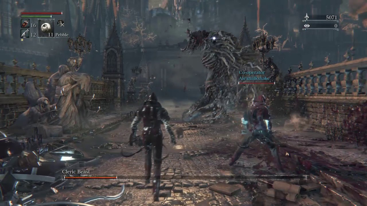 Bloodborne™ First boss! - YouTube