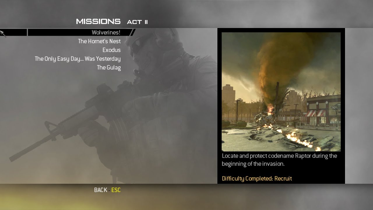 CALL OF DUTY MODERN WARFARE 2 PC Gameplay || Wolverines! || Campaign ...