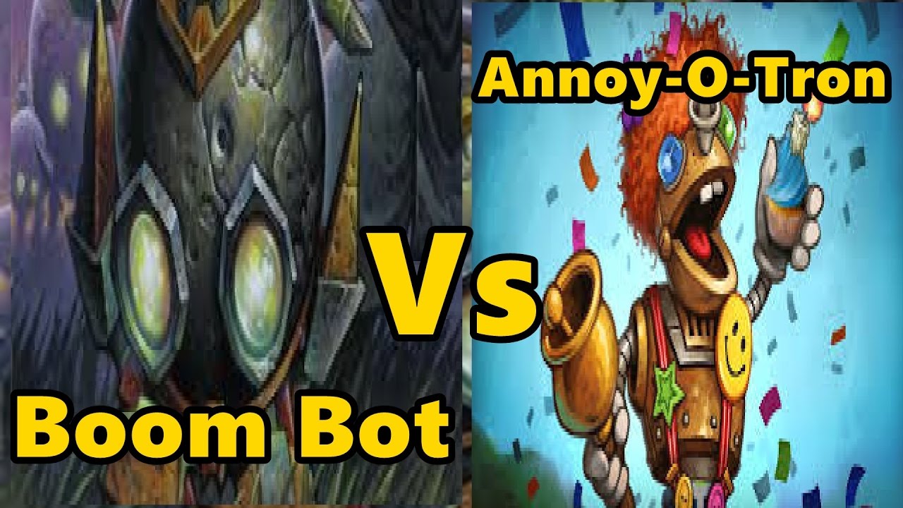 Hearthstone - Boom Bot Vs Annoy-O-Tron Tavern Brawl - YouTube