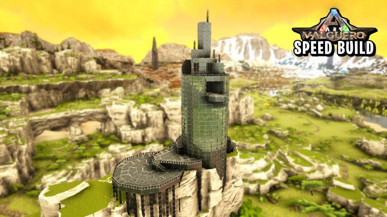 Ark: White Cliffs Tek Skyscraper - Speed Build - YouTube