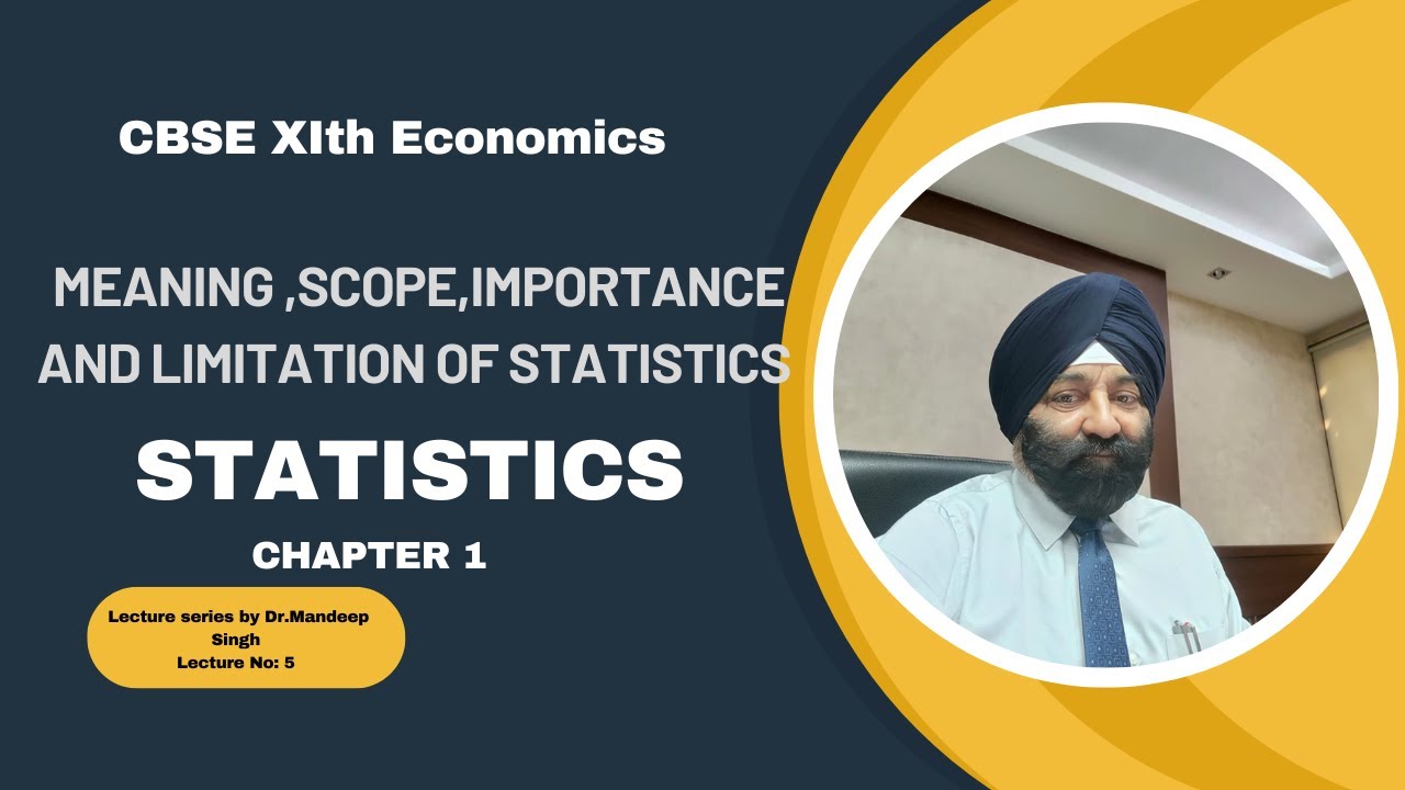 Meaning, Scope and Importance of Statistics | Chapter 1 | Introduction ...