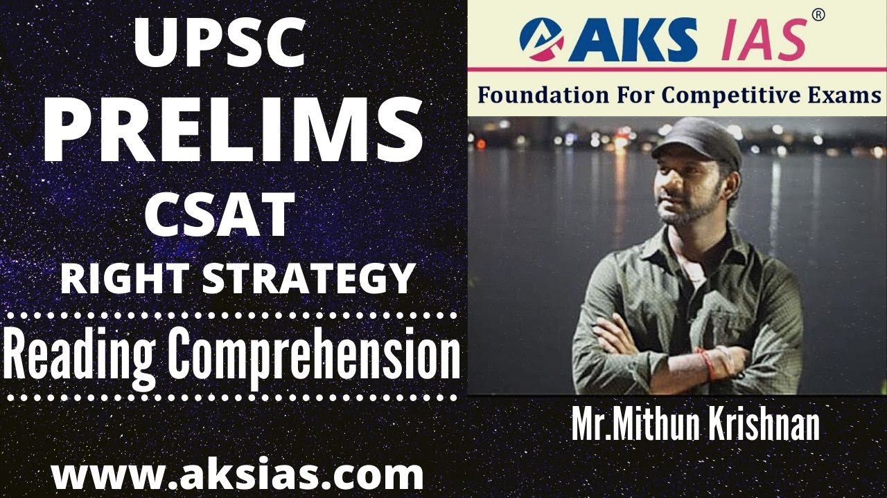 Right Approach for CSAT|Prelims|Reading Comprehension|English|Mithun ...