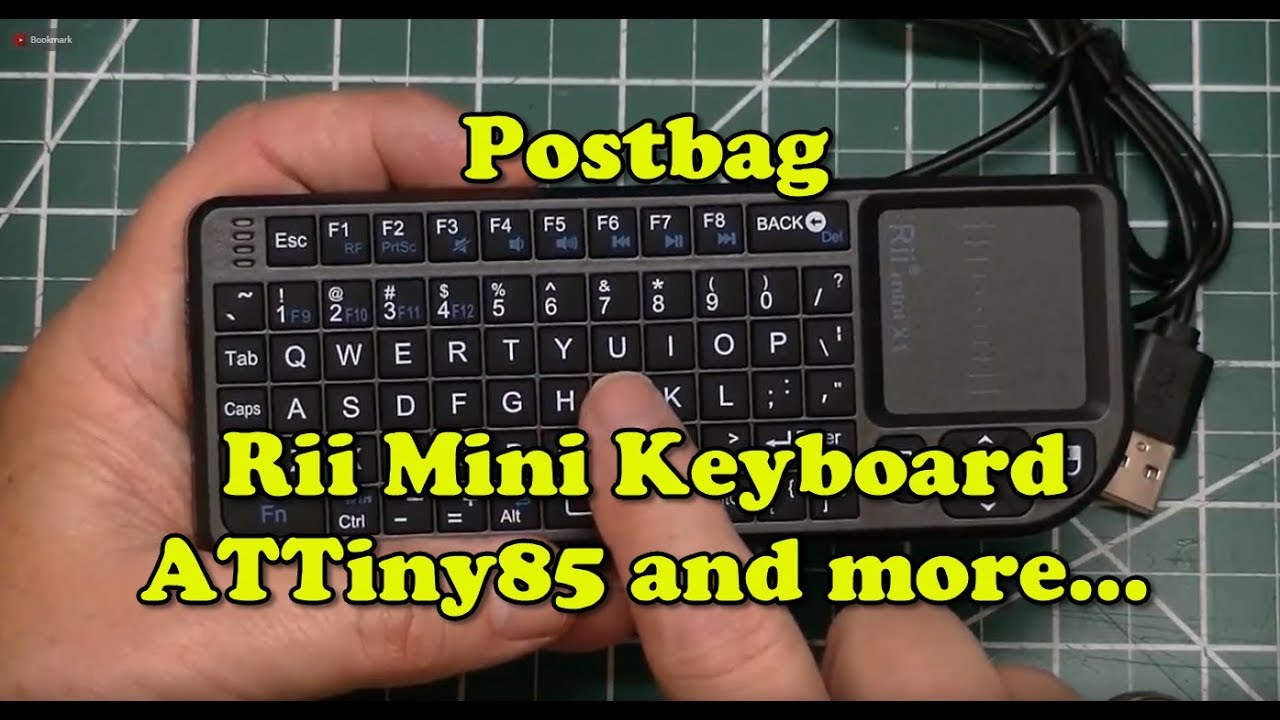 Smallest keyboard with trackpad ever Rii mini wireless keyboard, ATTiny ...