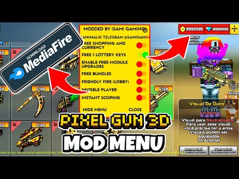 NEW UPDATE!!😱 PIXEL GUN 3D MOD MENU | 💯% ANTI-BAN, GOD MODE + 100 ...