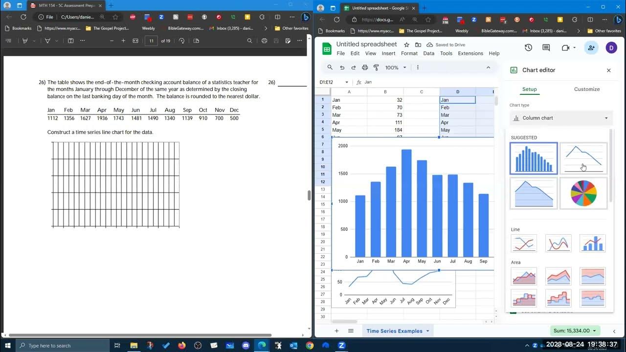 5C: Construct a Time Series Line Graph - YouTube