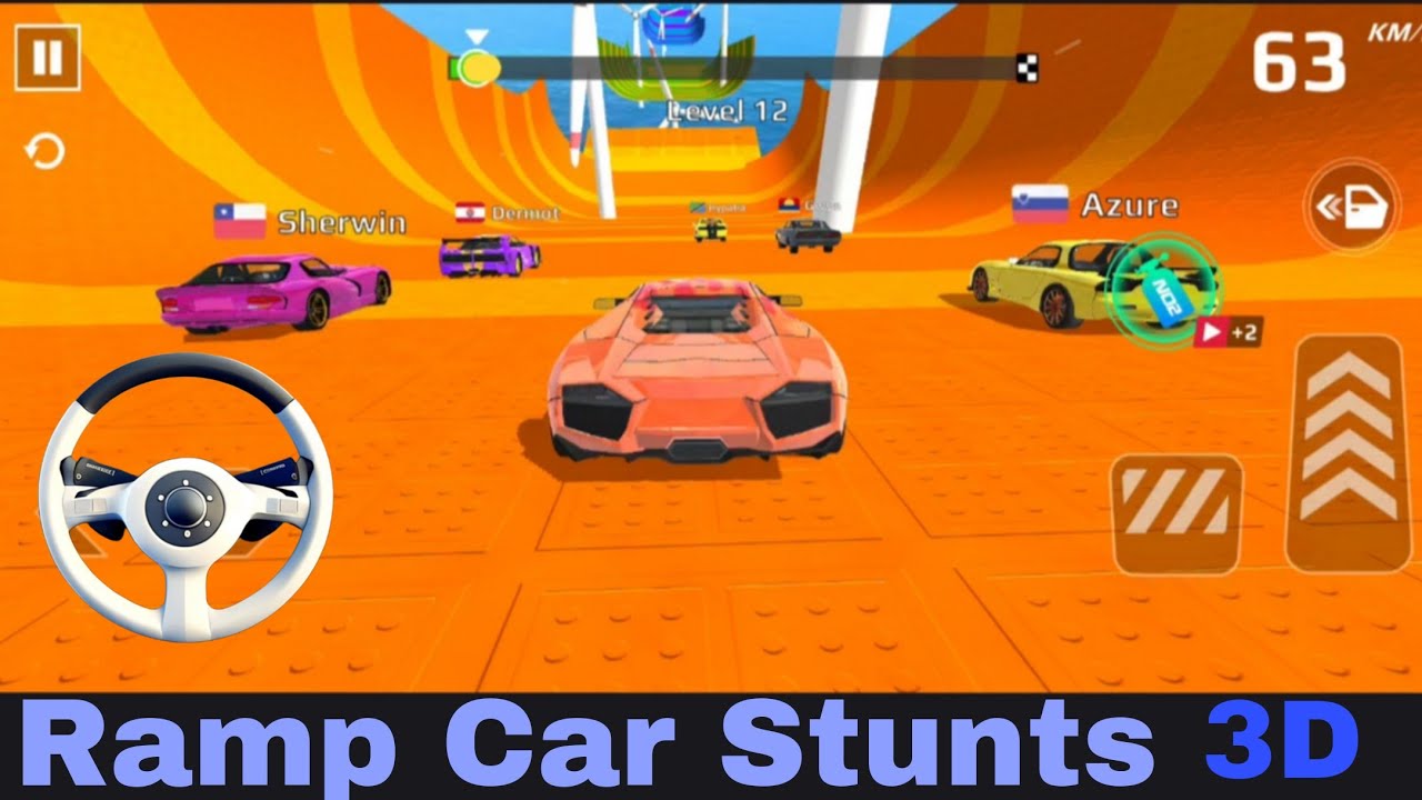 🚗 Car Stunt Master 3D Gameplay – Extreme Mega Ramp Flying Stunts! 🔥 ...