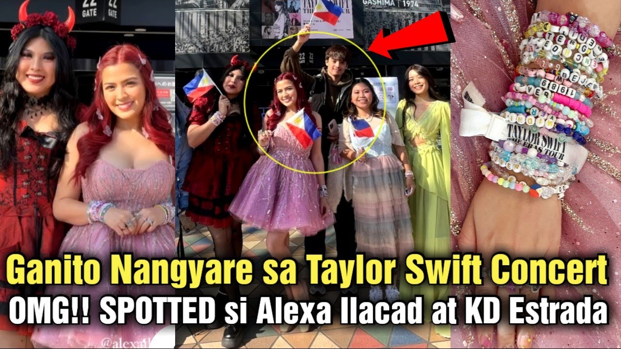OMG! SPOTTED Alexa Ilacad at Kd Estrada sa TAYLOR SWIFT Concert sa ...