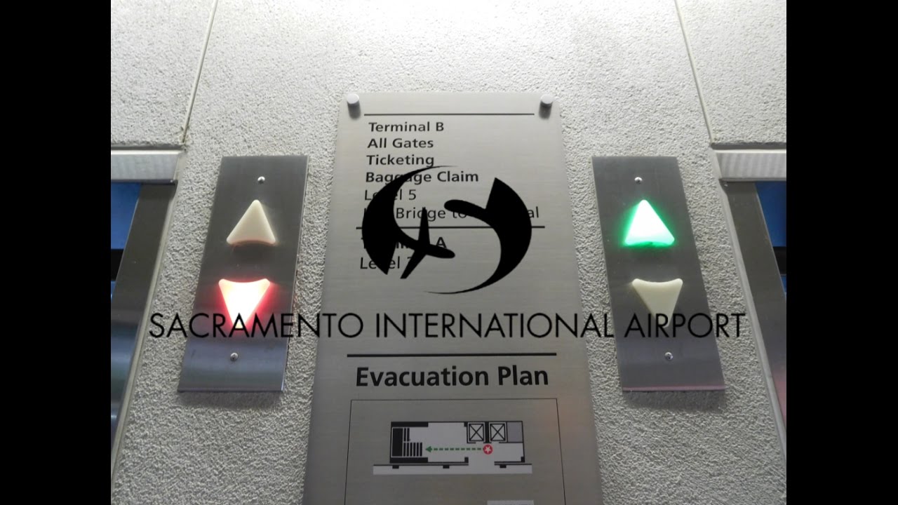 KONE Scenic Traction Elevators @ Sac Intl. Airport Parking Structure ...