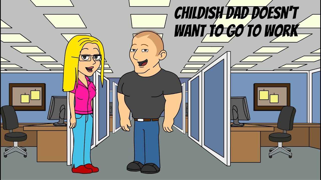 Childish Dad Doesn't Want Go To Work - YouTube