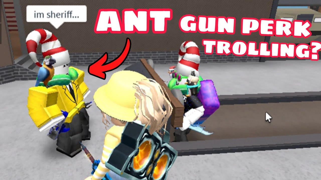 MM2 but we Found out Ant was FAKE GUN Trolling - YouTube