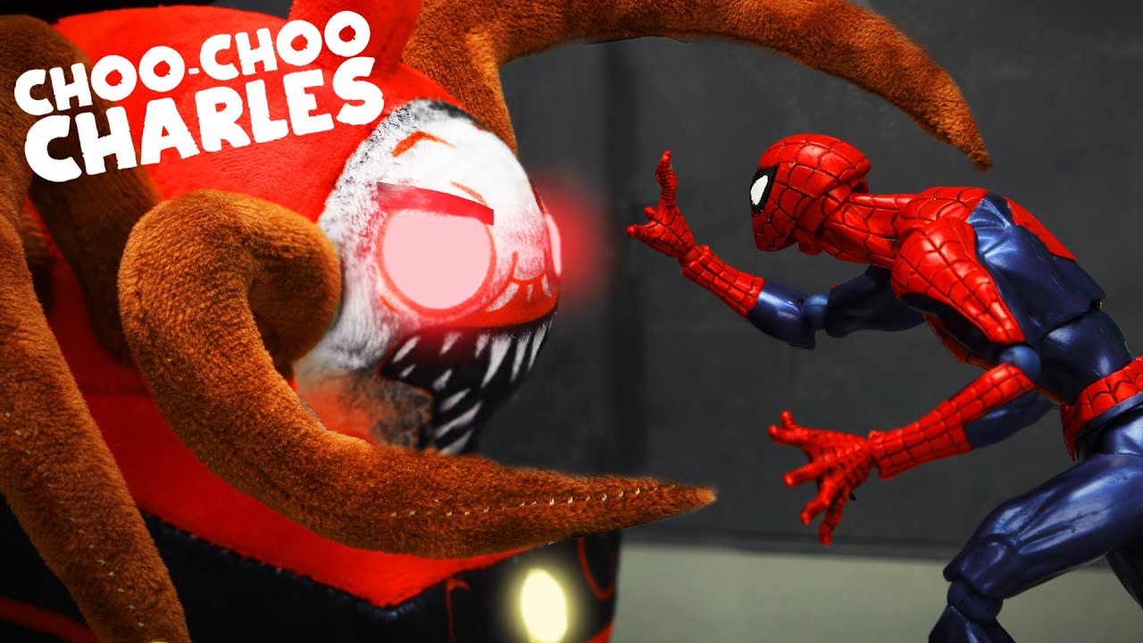 Choo Choo Charles Monster vs Spiderman Cartoon Stop Motion - YouTube
