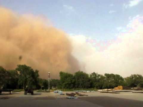 LUBBOCK TEXAS DUST STORM 10-17-11 @ BECK STEEL INC. - YouTube