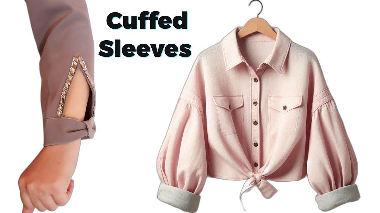 Sewing Cuffed Sleeves for Beginners: It's SO Easy! - YouTube