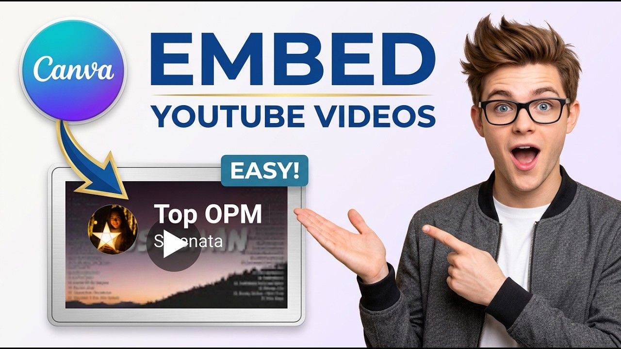 How to Embed a YouTube Video in Canva [2026] [Easiest Way] - YouTube
