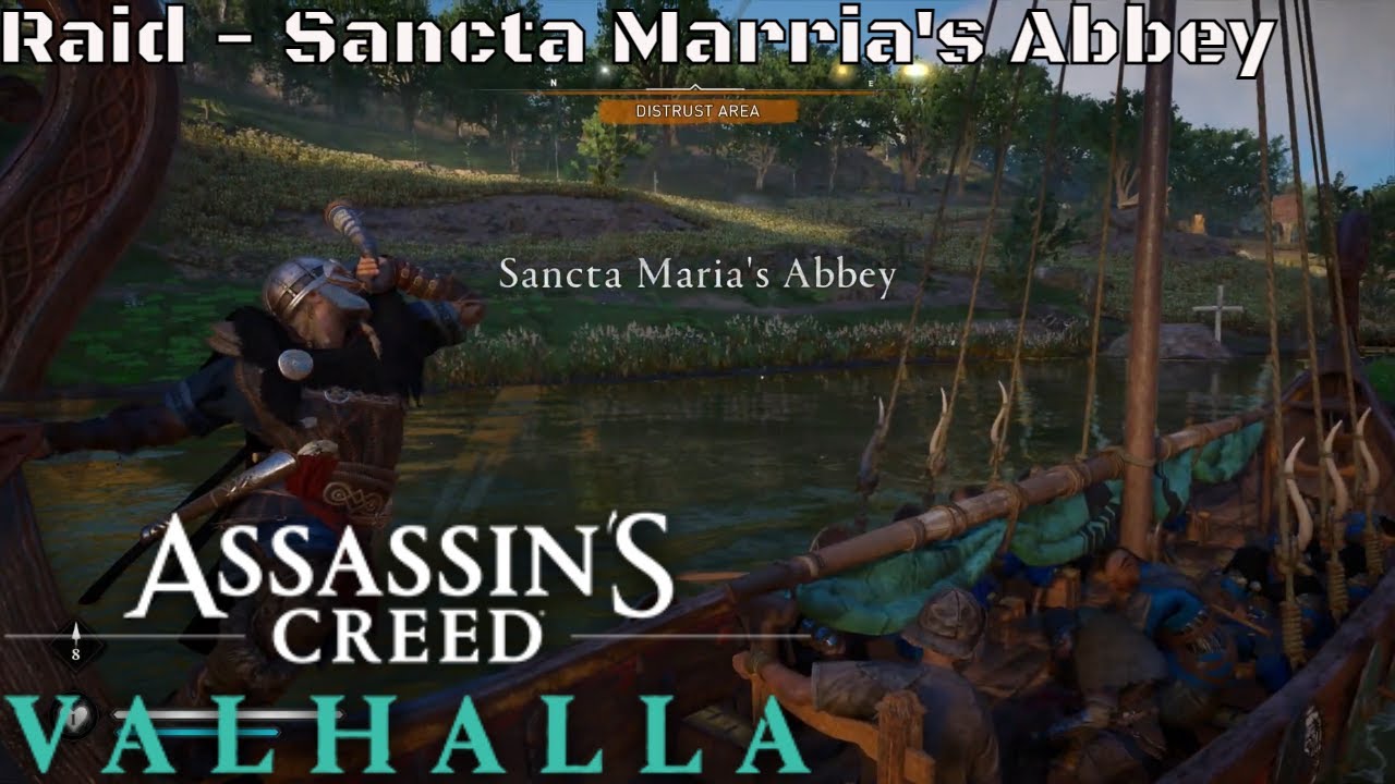 Assassins Creed Valhalla Sancta Marias Abbey Raid (PS4) - YouTube