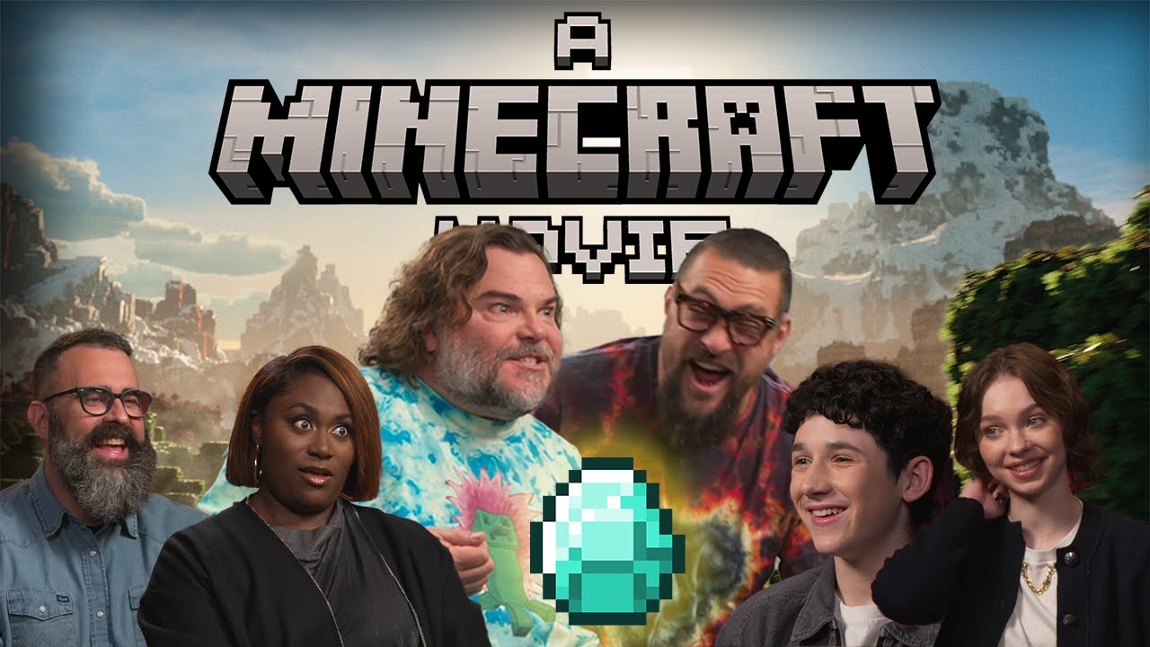 A MINECRAFT MOVIE: Backstage w/ Jack Black, Jason Momoa & The Cast ...