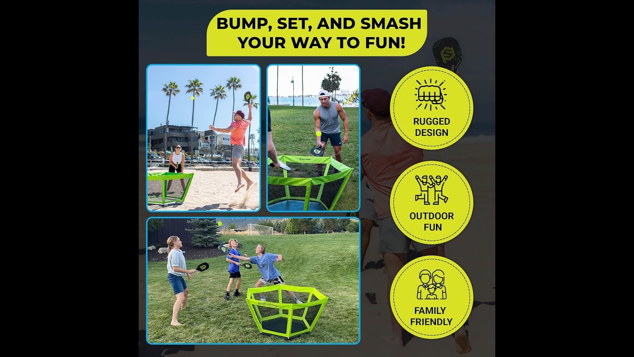 Pickleball Yard Game As Seen on Shark Tank - Beach, Backyard, Tailgate ...