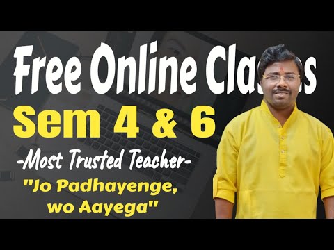 Free Online Classes || Sem 4 & 6 @GDT_RoshanSir - YouTube