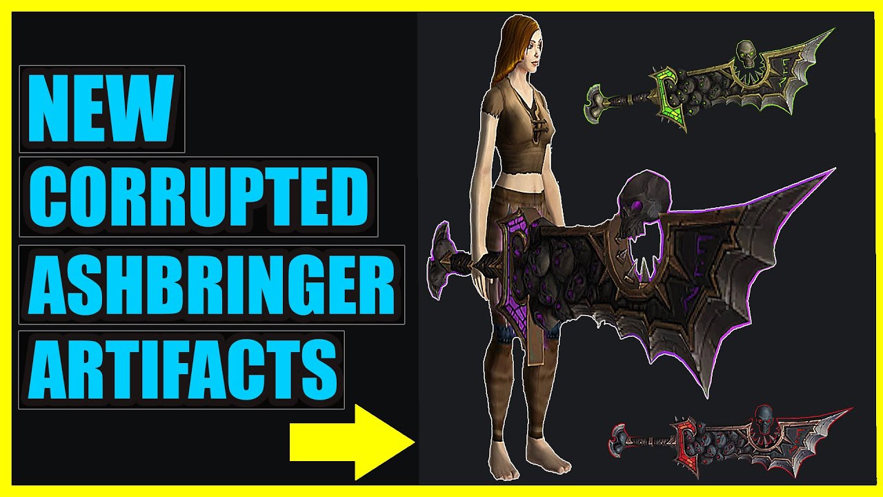 New Corrupted Ashbringer Artifact Models - Retribution Paladin Skins | Legion News - YouTube