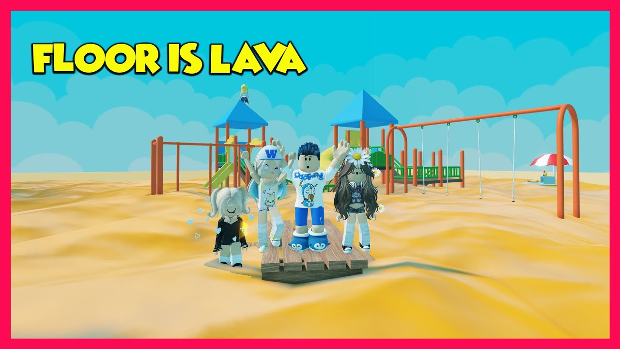 LAVLARDAN ZIPLAYARAK KAÇIYORUZ ! | ROBLOX FLOOR IS LAVA - YouTube