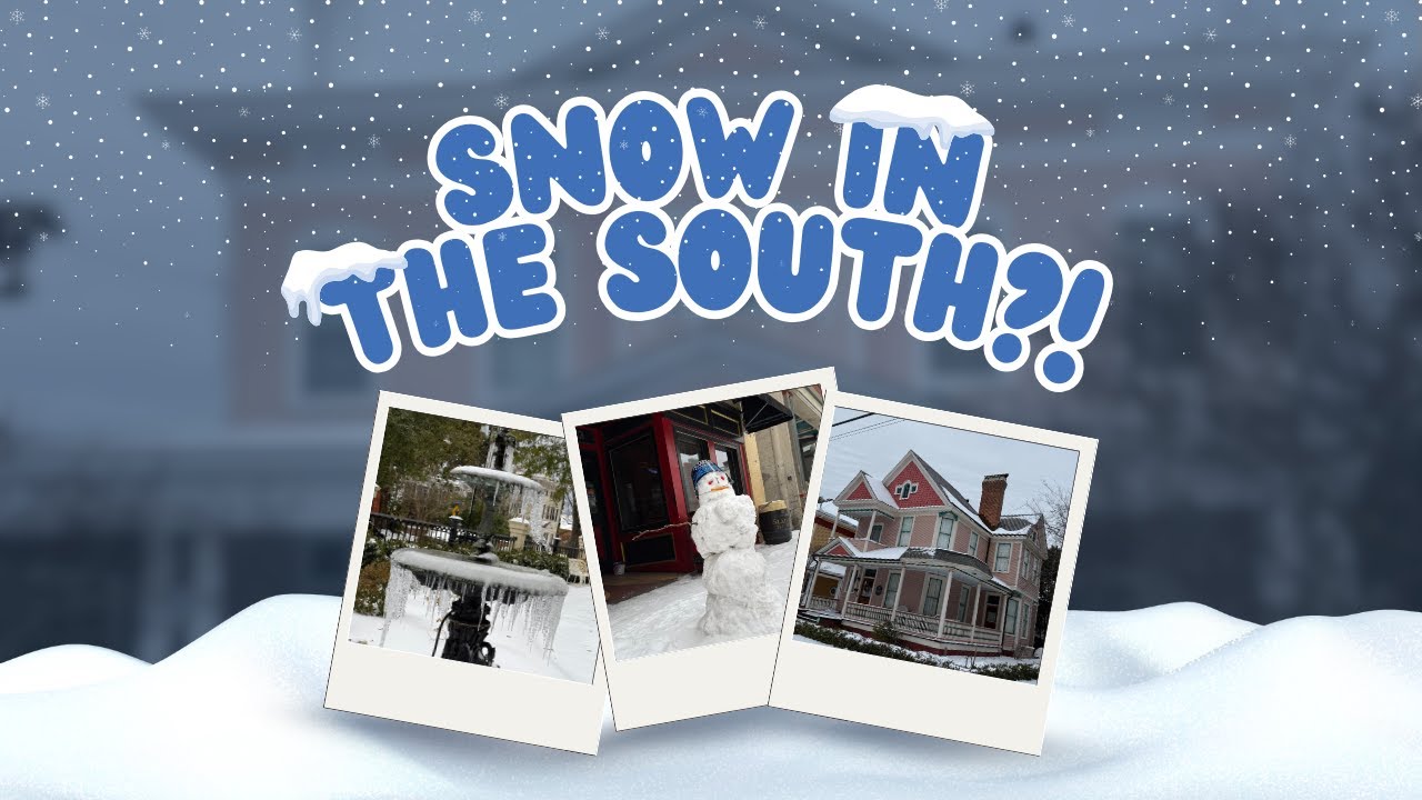 Coastal Carolina SNOWSTORM?! | Southern Snow Day Walkabout in Historic ...