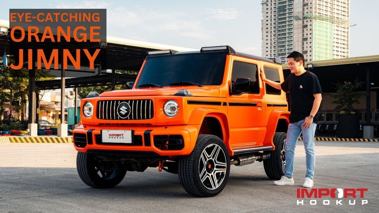 Zesty Adventure: The Ultimate Orange Suzuki Jimny Transformation! - YouTube