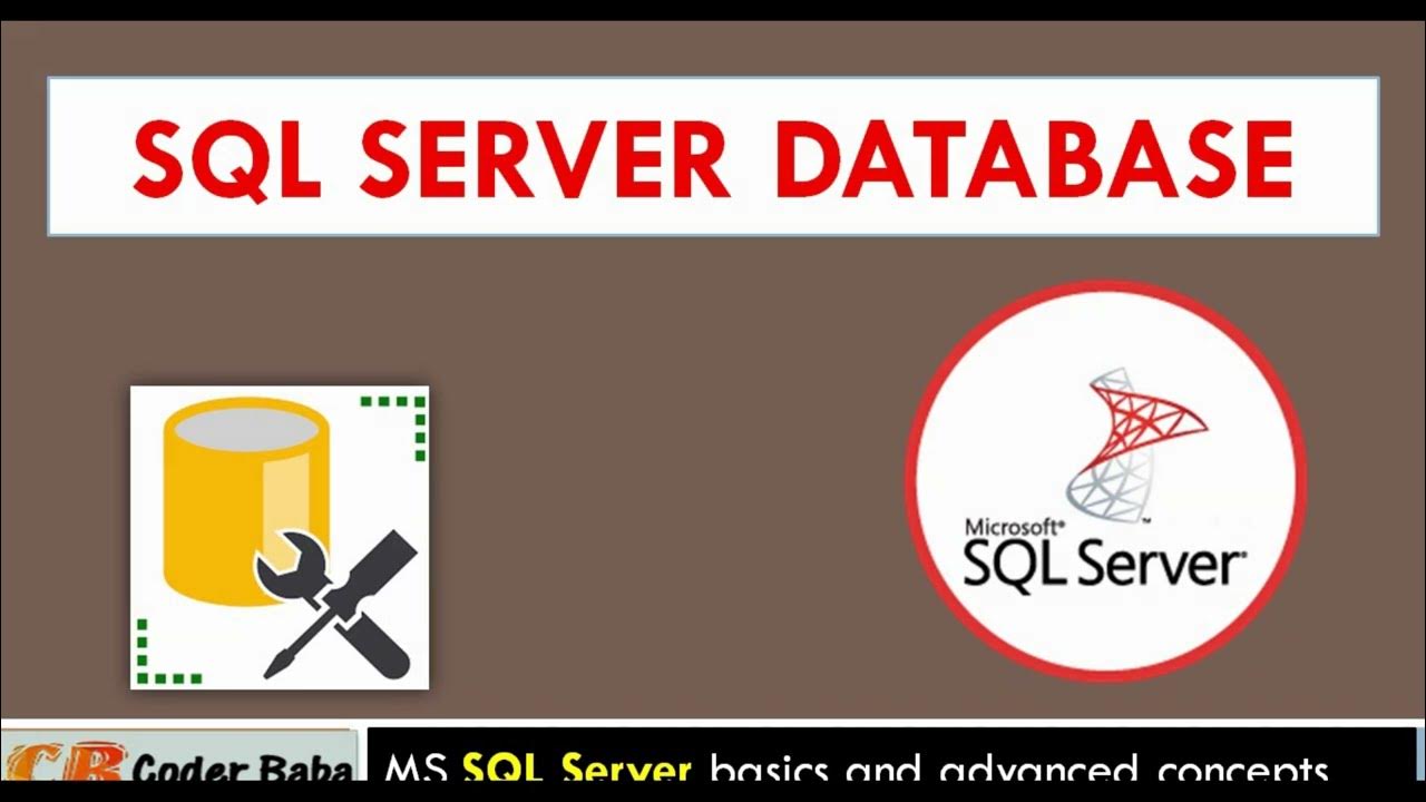 Microsoft Sql Server Tutorial Part 1 Coderbaba Youtube