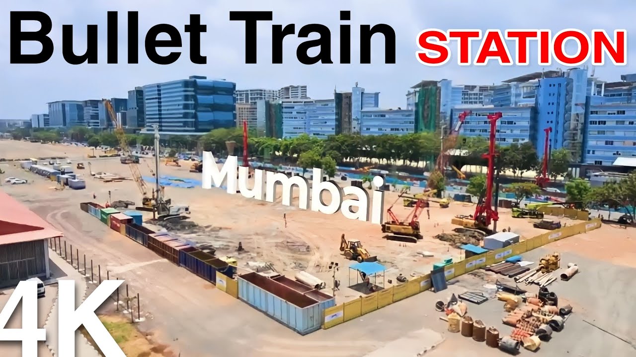 Bullet Train Under Ground Station Update | Bandra Kurla Complex Mumbai ...