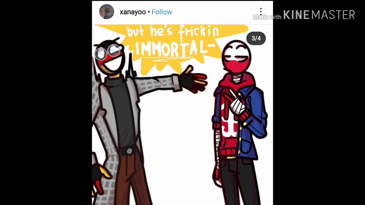 Countryhumans OTP special comic dub ft. AHE3 ( Waring gerpol ) - YouTube