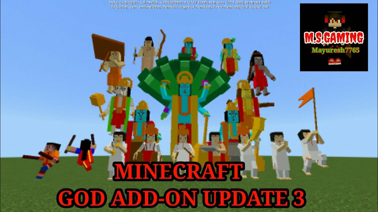 Minecraft God addon (version 3)/tutorial of #moving #ganpati #idol ...