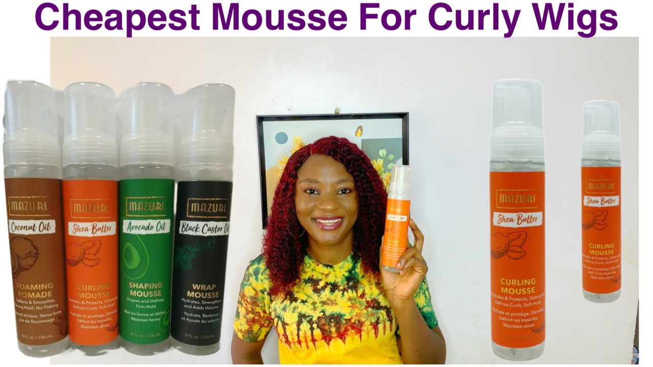 Affordable Mousse For Curly Wig/Hair| Mazuri Shea Butter Curly Mousse ...