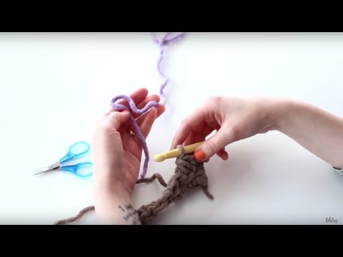 Crochet 101: How to Add A Second Color - YouTube