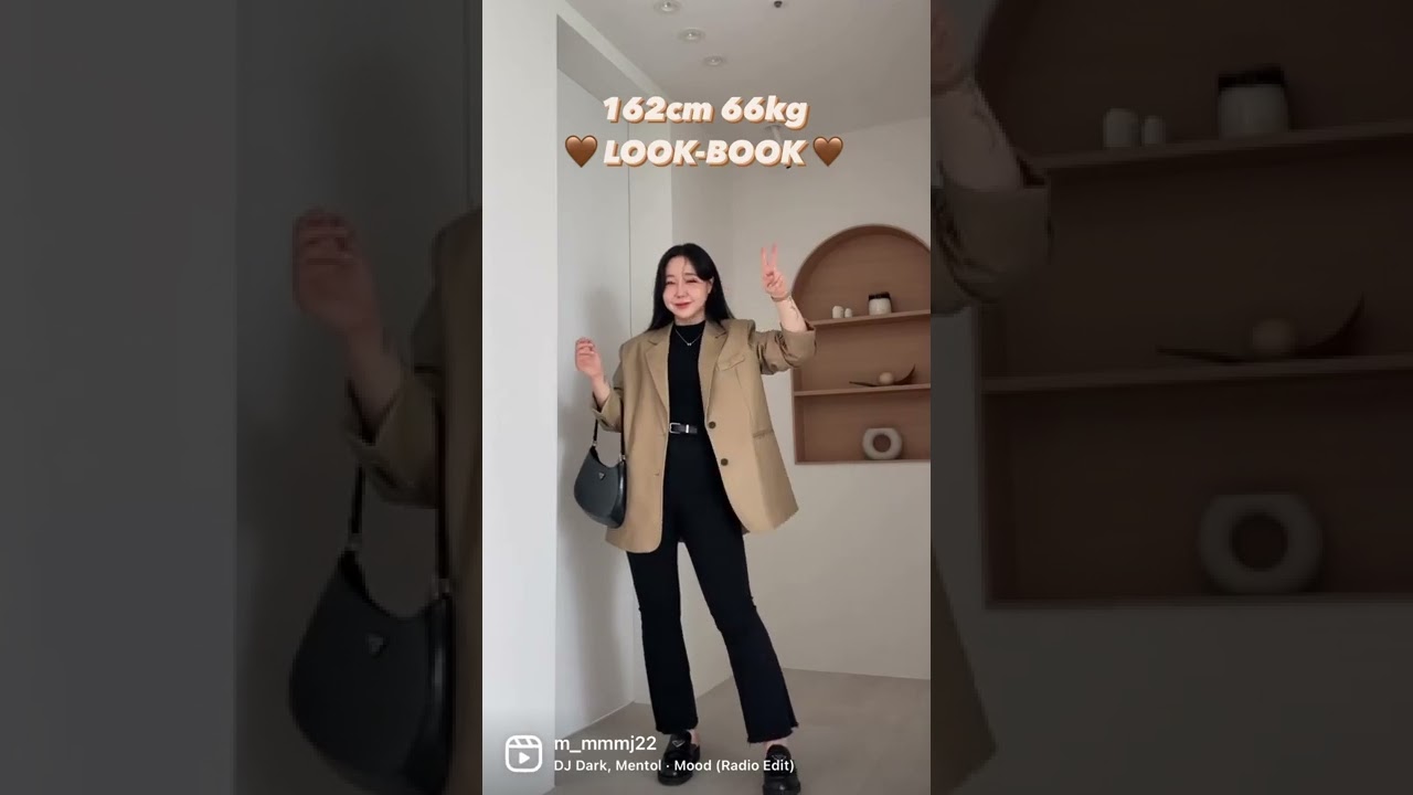 [162cm 66kg] 통통녀 룩북🎧 - YouTube