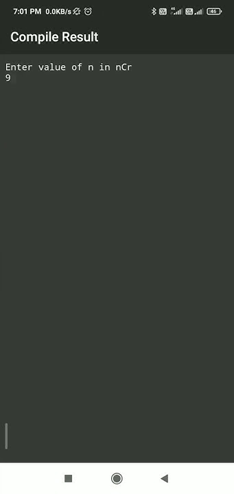 C PROGRAMMING/ nCr VALUE FINDING PROGRAM/ #programming #shorts - YouTube