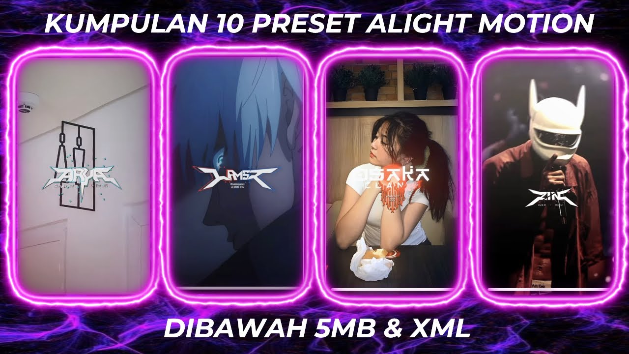 KUMPULAN 10 PRESET BASE ALIGHTMOTION TERBARU DIBAWAH 5MB - YouTube