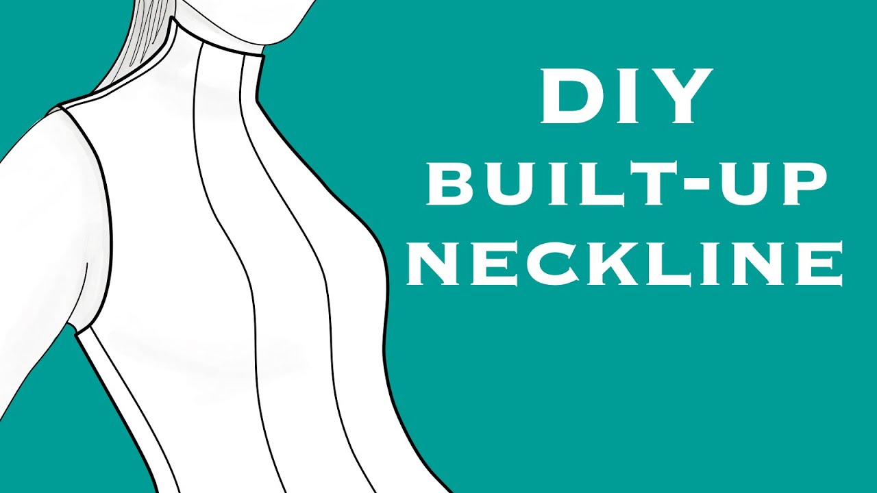 Adding a Built-Up Neck to a Sewing Pattern - YouTube