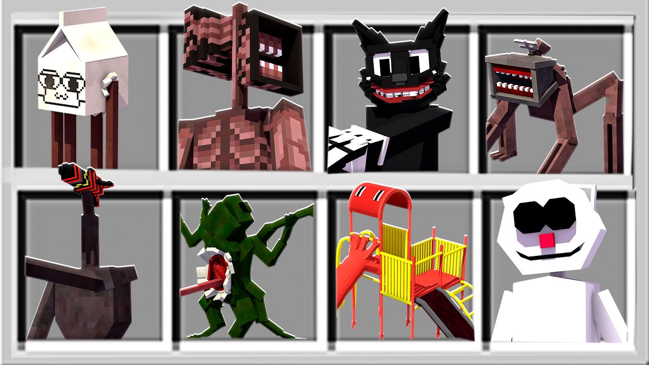 TREVOR HENDERSON ADDON: TODAS AS CRIATURAS ASSUSTADORAS ADICIONADAS NO ...