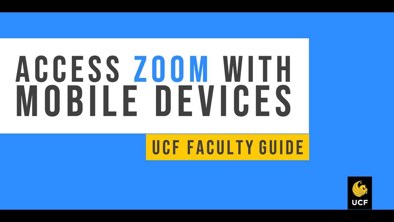 Access Zoom with Mobile Devices - YouTube