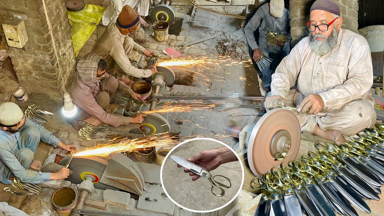 Incredible Manufacturing Process of Scissors In the Factory || Skills ...