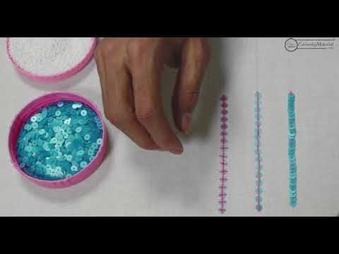 Learn how to do Sequin Embroidery in Simple and Easy Steps