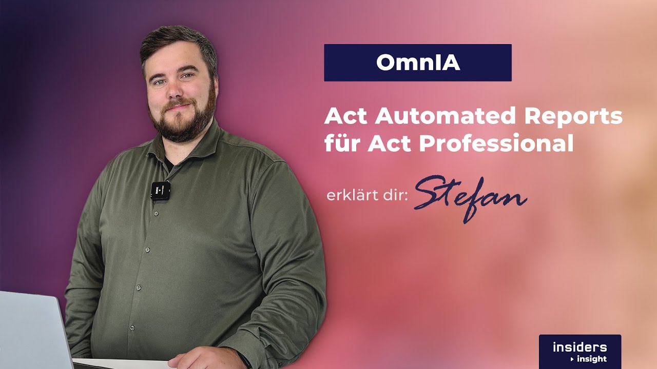OmnIA: Act Automated Reports für Act Professional - YouTube