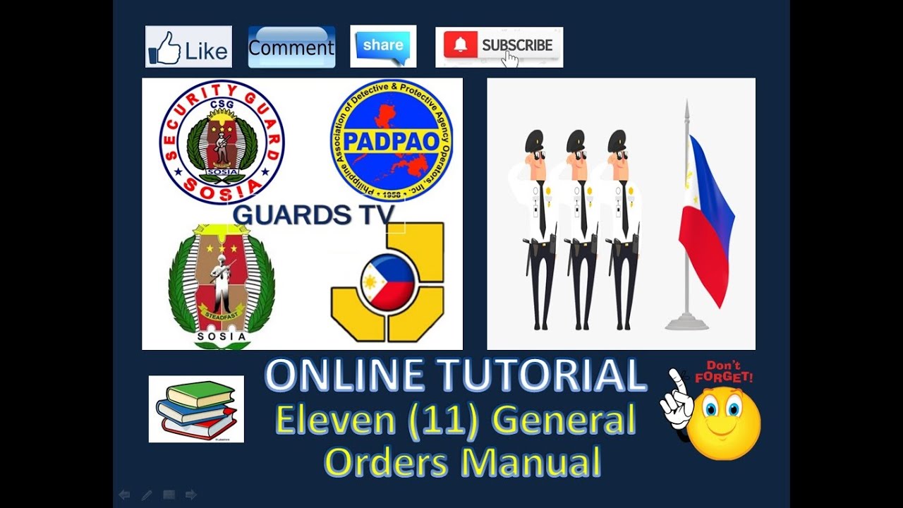 ELEVEN (11) GENERAL ORDERS (EXPLANATION) - YouTube