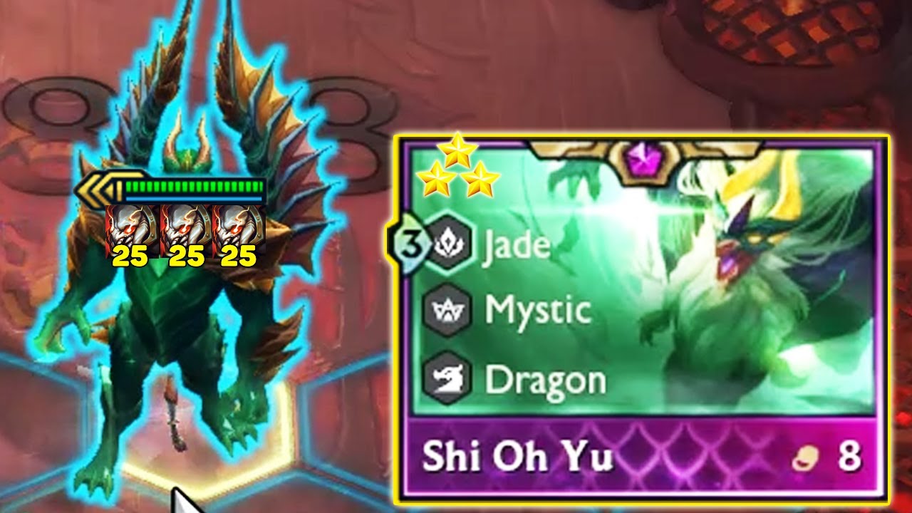 3 Titan’s Resolve 3 Star Shi Oh Yu | Real Dragon | TFT SET 7 - YouTube