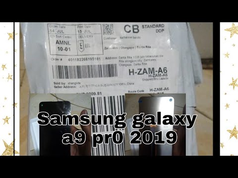 UN BOXING LCD SAMSUNG A9 PRO 2019/#LAZADA - YouTube