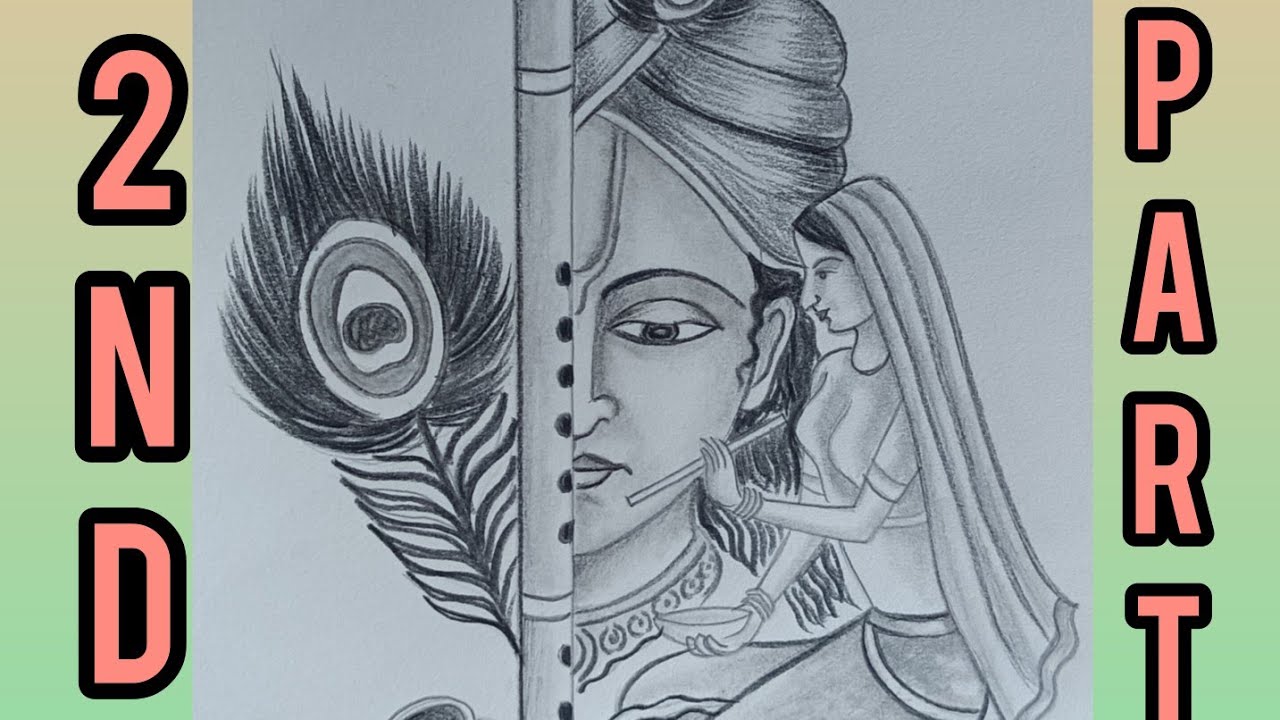 Meera Bai Pencil sketch | How to draw Meera Bai and Krishna - YouTube