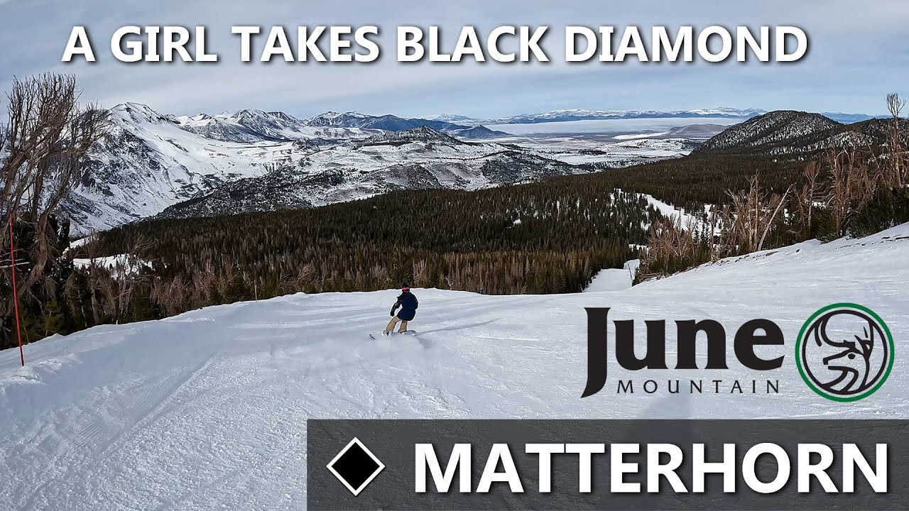 JUNE MOUNTAIN SNOWBOARDING in California - An Average Girl 👧👧👧Takes ...